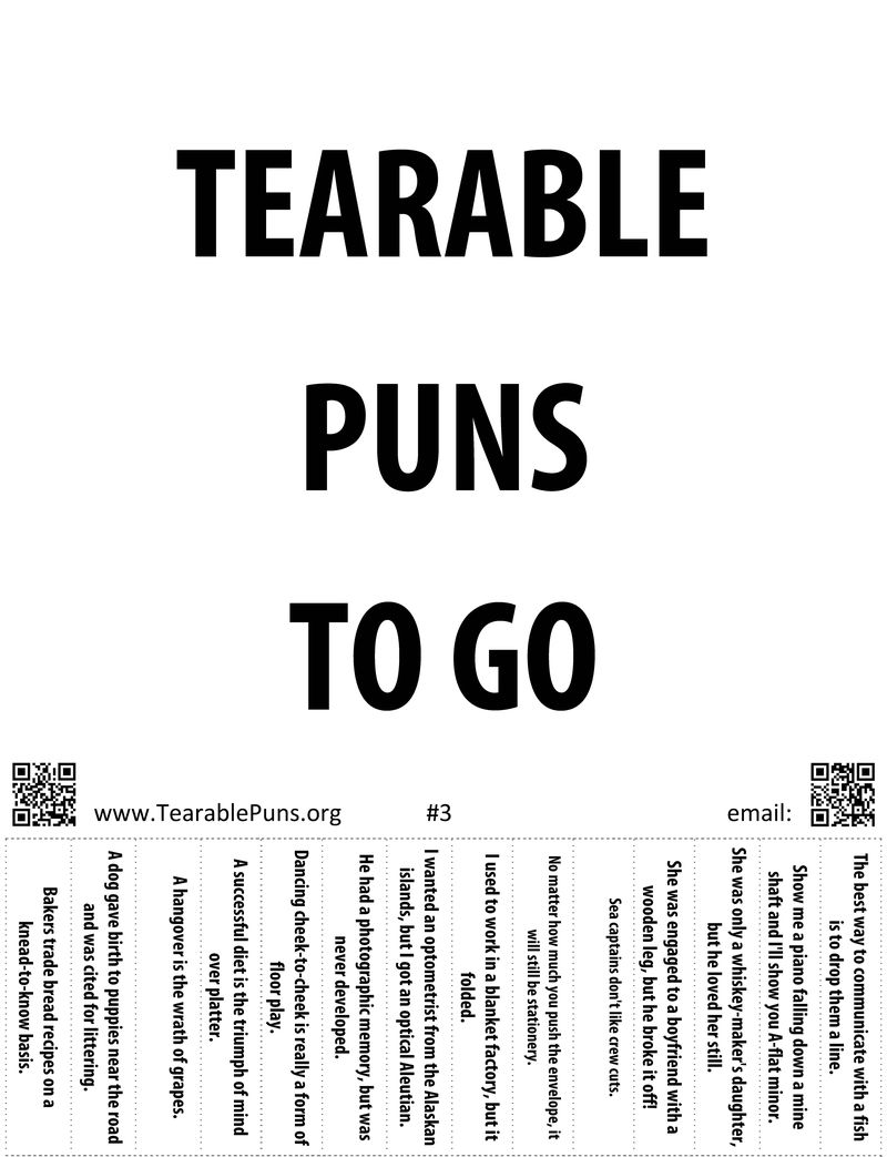 Posters - TearablePuns